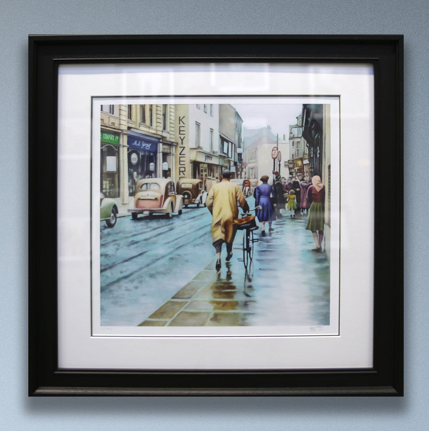 Adrian Hill | The Cresent Pontefract | Framed Print | Pomfret Gallery